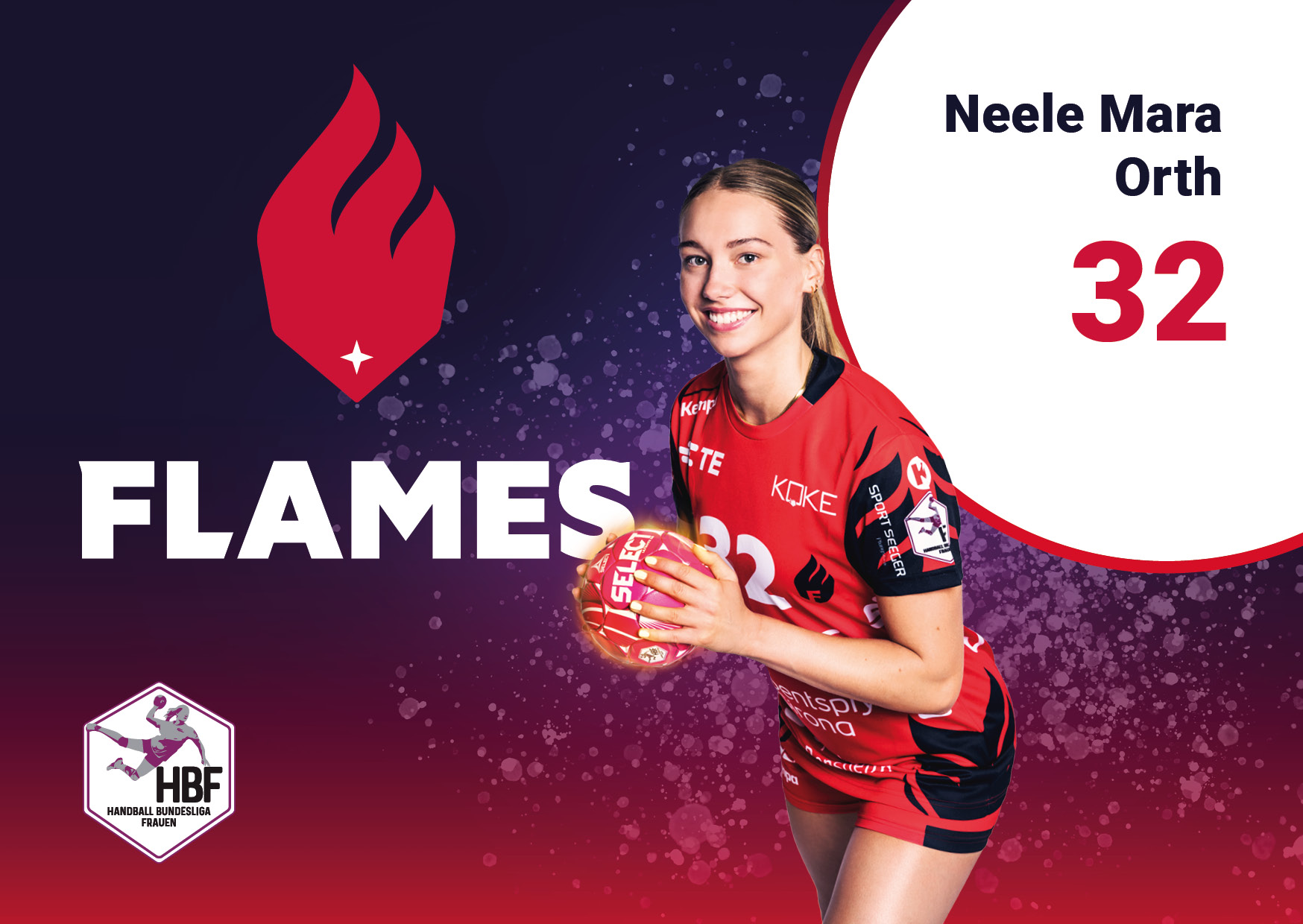 Autogrammkarten – Flames Handball