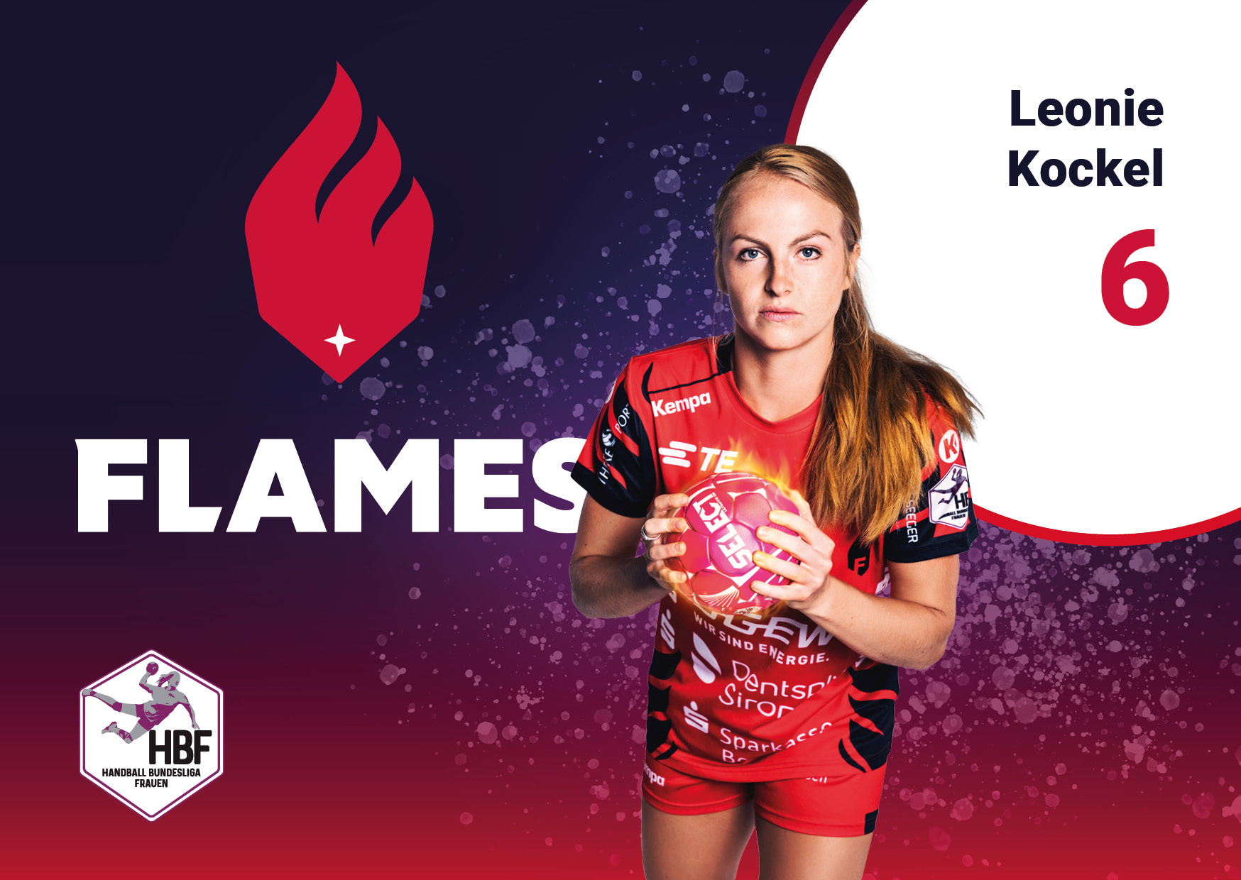 Autogrammkarten – Flames Handball